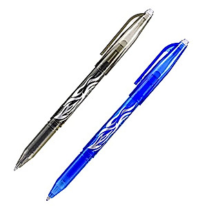 RIANCY Erasable Pens, Erasable Gel Ink Rollerball Pens, ink pens,Fine Point 0.5mm, Rolling Ball Pens with Eraser,4 Black & 4 Blue Erasable Gel Ink Pen for Drawing Writing Planner School Supplies Gift