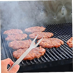 SECFOU 1 Set Barbecue Tool Portable Grilling Spatula BBQ Vegetable Clip Barbecue Grill Utensils Cooking Fork Grill Tongs Outdoor Grill BBQ Supplies Cooking Utensils Stainless Steel Mini