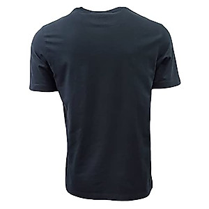 Nike Mens Italic Graphic Logo Crewneck T-Shirt (X-Large, Black/Neon Pink)