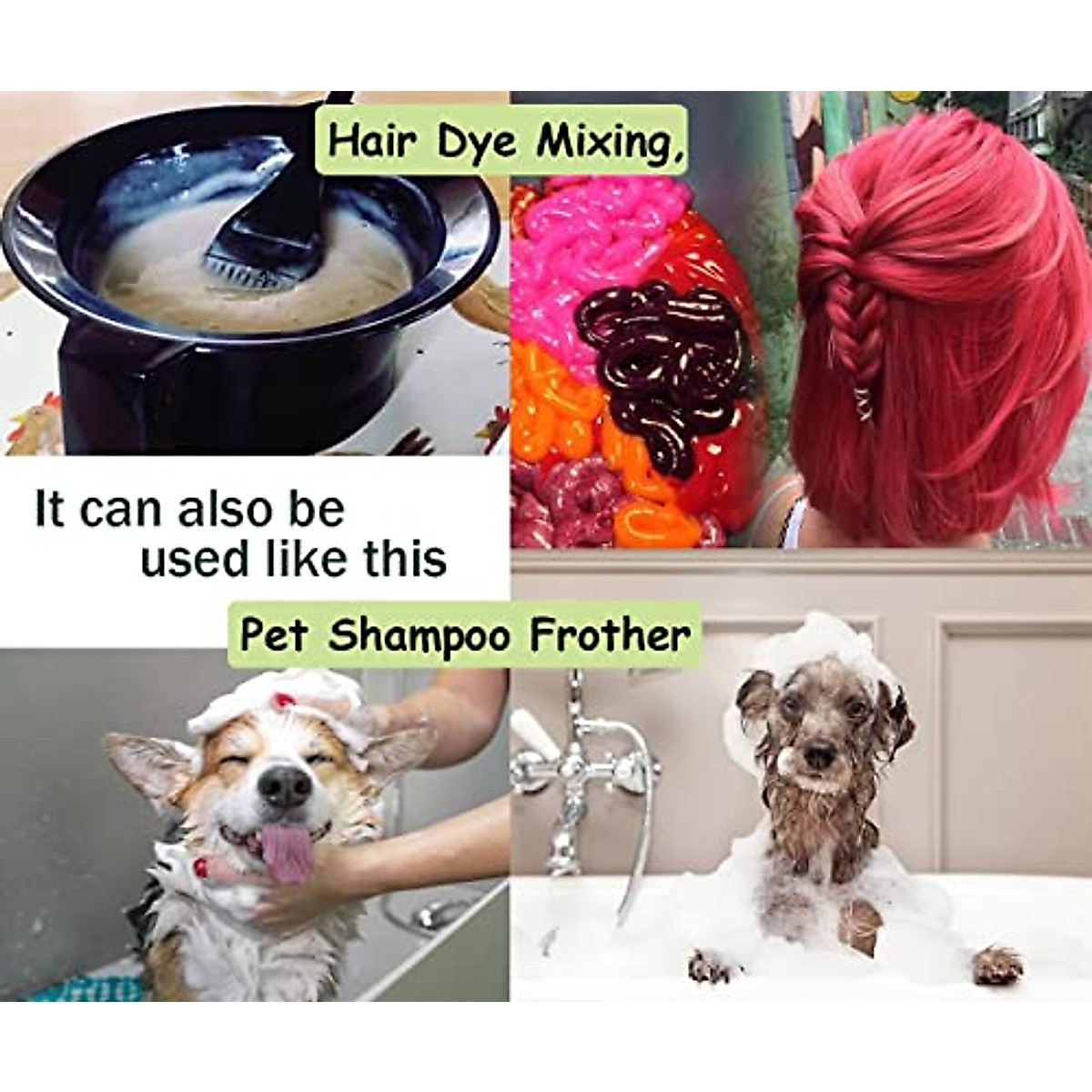 MIGECON Stand Mixer Electric Kitchen Mixer Egg Stand Milk Frother Hands-free Mixer Electric Whisk Drink Mixer for Food Whipping,Whisk Egg White,Cake Mixer, Chocolate Milk Mixer 900ml