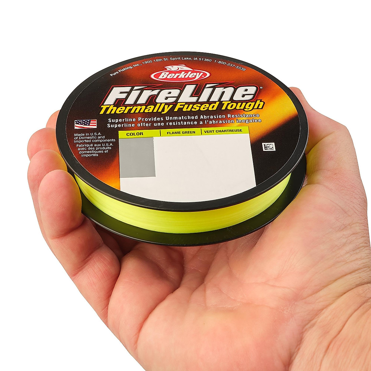 Berkley FireLine® Superline, Flame Green, 30lb | 13.6kg, 300yd | 274m Fishing Line, Suitable for Freshwater Environments