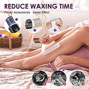 Xaninp Roll on Wax,Wax Cartridge for Hair Removal,Wax Roller Refill for Arms Legs Hands Toes Back Chest Heated Roller Kit 3.52 Ounce (4 pack)