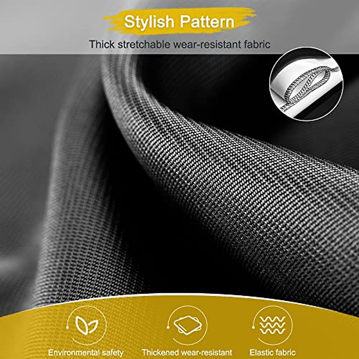 Feybaul Travel Luggage Cover Suitcase Protector Washable Protector Covers Dust and Stratch Resistance, Black, S/M/L