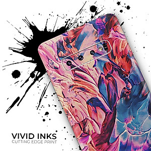 DesignSkinz Liquid Abstract Paint Remix V56 Protective Vinyl Decal Wrap Skin Cover Compatible with The Samsung Galaxy S20 (Screen Trim & Back Glass Skin)