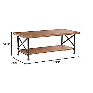 Zinus Rafat Industrial Style Coffee Table