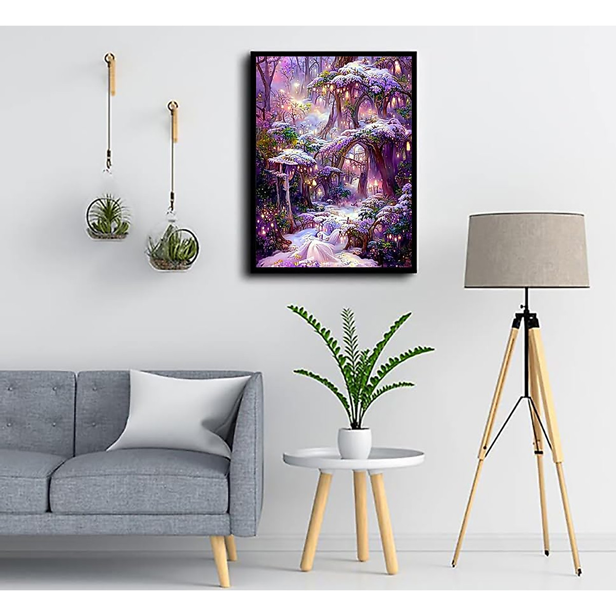 GemZono 2 Pack Diamond Painting Kits for Adults&Kids DIY 5D Diamond Art Paint with Round Diamonds Full Drill Gem Art Painting Kit for Home Wall Decor Gifts(12x16inch/30×40cm)