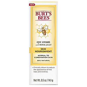 Burt's Bees Skin Nourishment Eye Cream for Normal to Combination Skin, 0.5 Oz (Package May Vary)