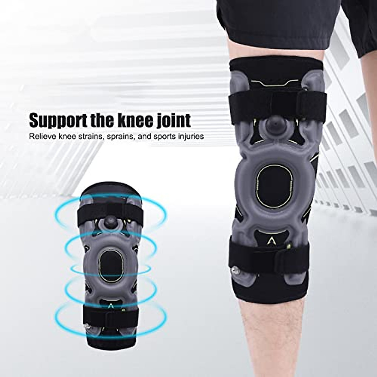 Knee Brace Stabilizer Prevent Sports Injuries Knee Patella Stabilizer Relieve Stress Soft Polyester for Pressure Inflation