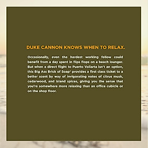 Duke Cannon Supply Co. Big Brick of Soap Bar for Men Bay Rum (Citrus Musk, Cedarwood, Island Spice Scent) Multi-Pack - Superior Grade, Extra Large, All Skin Types, Paraben-free, 10 oz (3 Pack)