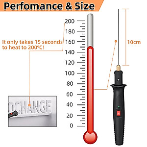 GOCHANGE 18W Foam Cutter, 10CM Electric Hot Knife, Upgraded Styrofoam Cutting Tool With 100-240V Transformer Adaptor, Board Wire Cutter with Button and Power Light