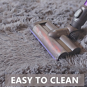 Fluffy Rugs for Bedroom 5x7 - Soft Shag Plush Area Rug for Living Room - Fuzzy Modern Gray Non-Skid Shaggy Carpet for Boys Kids Playroom Dorm