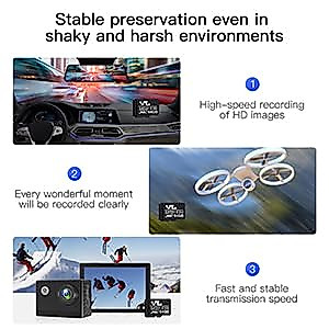 VSTARCAM 64GB SD Card Class 10 Flash Memory Card for Security Cameras Drones Cameras Cell Phone
