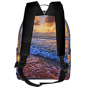 BAFAFA Ocean Dreamy Printed Travel Backpack Business Work Bag Computer Bag Outdoor Sports Rucksack
