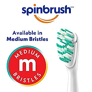 Spinbrush PRO WHITEN Battery Powered Toothbrush, Soft Bristles, 1 Count, Rose Gold or Silver (Colors May Vary)