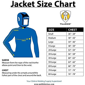 Tillman Flame Retardant Clothing Modern Jacket, 30" L, Green, L, Green, Large US