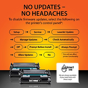Smart Ink Compatible Toner Cartridge Replacement (with CHIP) for HP 58A CF258A 58X CF258X 58 (2 Black Pack) to use with HP Laserjet Pro M404n M404dn M404dw MFP M428fdw M428fdn M428dw Printers