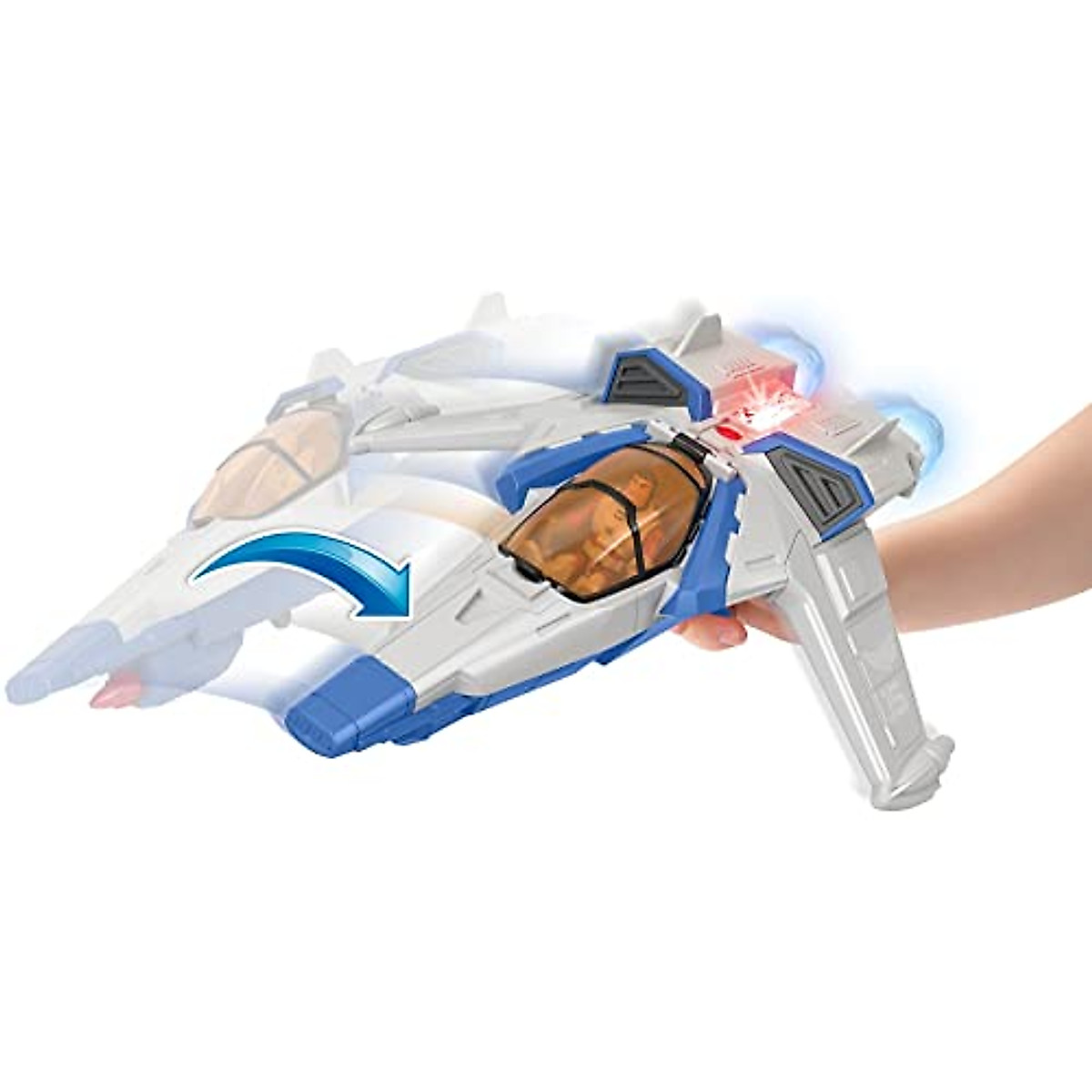 Disney and Pixar Lightyear Spaceship Toy, Imaginext Lights & Sounds XL-15 with Buzz Lightyear Figure for Pretend Play Ages 3-8 Years