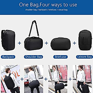 Deumy Water-proof Business Laptop Backpack,4 in1 Multi-Functional Travel Rucksack