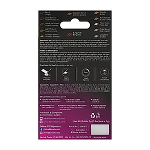 MinaiBrow Instant Hair Dye Kit Light Brown | Natural Spot Coloring Tinting Powder, Water & Smudge Proof | 100% Grey Coverage Upto 30 Applications