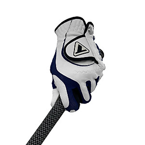 Tracer Golf Men's Golf Glove, 3-Pack - Cool fit, Comfort Stretch, Highly Durable Glove (XL-XXL (Plus), White/Black)