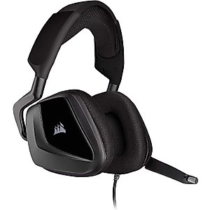 Corsair Void Elite Stereo Wired Gaming Headset Compatible with PC, PS4, Xbox One,and Mobile Devices - - Carbon (Renewed)