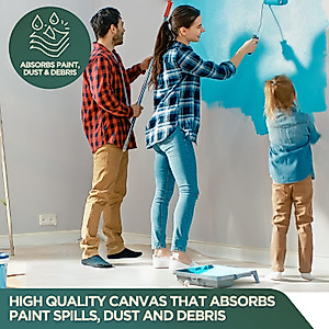 Heavy Purpose 10 Ounce Cotton Canvas Fabric by CCS CHICAGO CANVAS & SUPPLY Cotton Canvas Bolt for Apparel Bags Furniture Washable Reusable Duck Cloth Fabric, 5 Yard Bolt, Light Blue