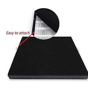 Nispira FLT5900 Filter J True HEPA + Carbon Filter Set Replacement Compatible with GermGuardian FLT5900 Filter J Air Purifier AC5900WCA and AC5900WDLX 2 Packs