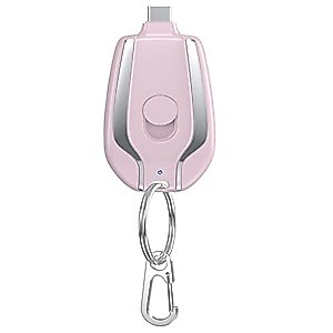 Portable Charger - Mini Power Bank | 1500mAh Portable Android Keychain Charger with Type-C | Fast Charging Power Bank Backup Power Bank for Android Phone