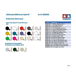 Tamiya 61108 1/48 Mitsubishi A6M3/3A (Zeke) Plastic Model Airplane Kit