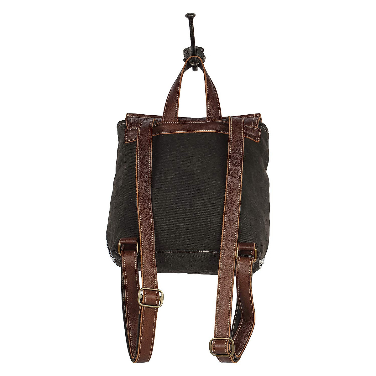 Myra Bag Leffi's Upcycled Canvas & Leather Backpack S-1567