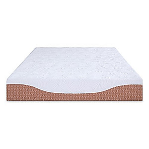 PrimaSleep 10 Inch Multi-Layered Memory Foam Mattress, Brown, Full Size