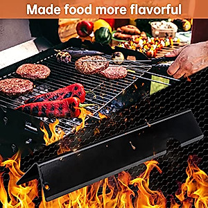 OTAMECE Flavorizer Bars and Heat Deflectors Replacement for Weber Genesis II (3+5 Genesis II)