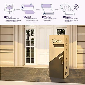 NapQueen 14'' Isabella Hybrid Pillow Top King Mattress, Medium Firm Support, Motion Isolation, CertiPUR-US Certified, Made in USA