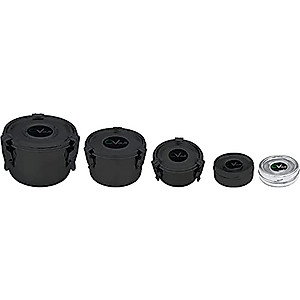 CVAULT X-Small Twist Stainless Steel Container 4-Pack