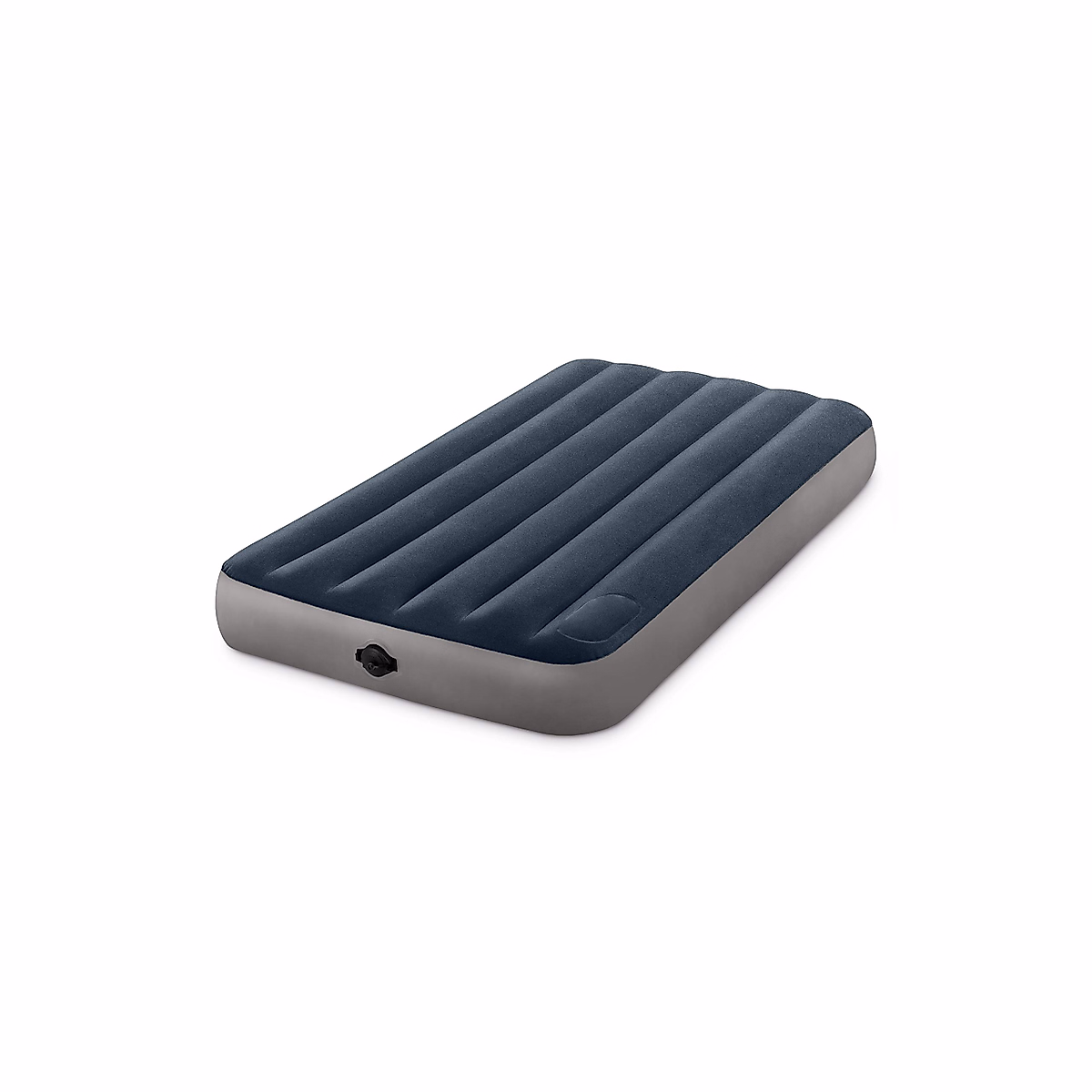 Intex 64781E Dura-Beam Standard Single-High Air Mattress: Fiber-Tech – Twin Size – 2-Step Pump – 10in Bed Height – 300lb Weight Capacity