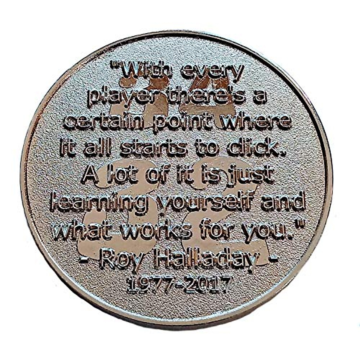 Everything is Play Roy Doc Halladay Memorial Challenge Coin (Silver)
