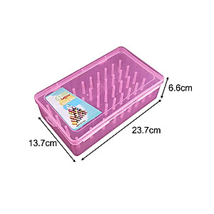 UGPLM Sewing Thread Storage Box Sewing Reel Case Spool Organizing Sorting Holder Embroidery Thread Organiser for Sewing Bobbin Threads Spools Gift