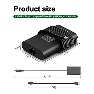 65W 45W Dell Laptop Charger USB C for Dell Latitude 5420 5520 7275 7420 7410 7370 Dell XPS 13 9350 9250 9380 9370 9360 9365 Chromebook 3100 3400 5190 Adapter Power Cord