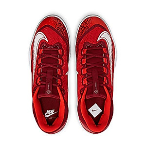 Nike Alpha Huarache Elite 4 Low DJ6521-616 University Red-White Men's Baseball Cleats 10.5 US
