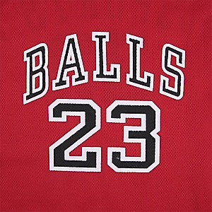 Toddler Kid Basketball Jersey Outfit Baby Boy Girl Letters Tank Top + Track Shorts Sets Boy Summer Clothes (Red, 18-24 Months, 18_Months)