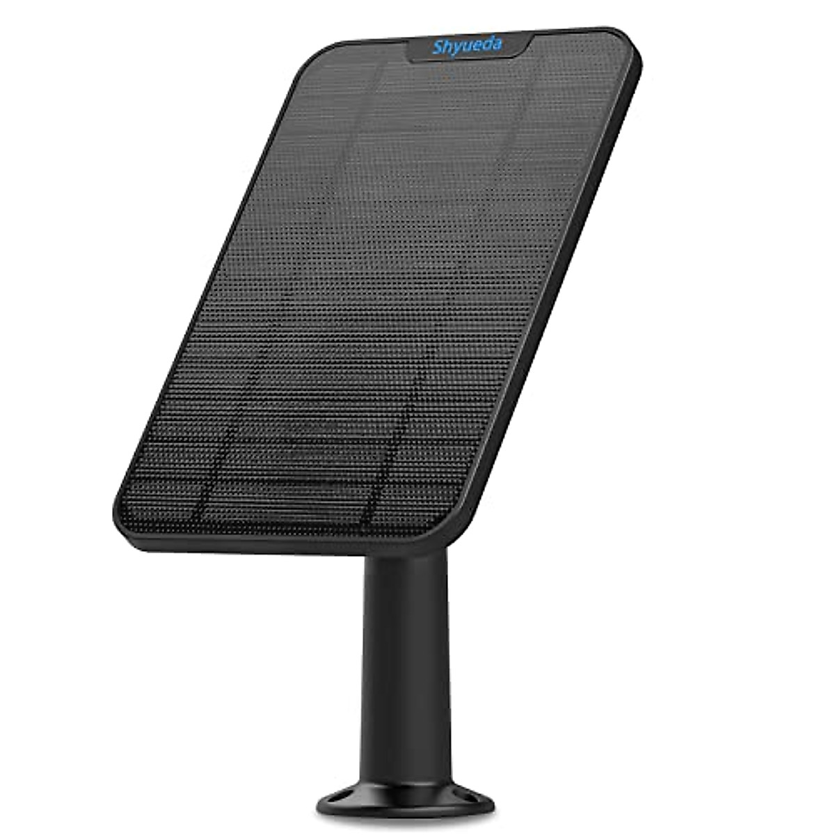 [Updated Version] 4W Solar Panel Charging Compatible with Eufycam 2C/2C Pro/2/2 Pro / E20 / E40 / E, with 13.1ft Waterproof Charging Cable, IP65 Weatherproof,Includes Secure Wall Mount (Black)