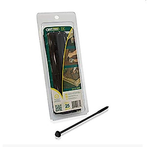 Ozco Building Products 56629 1/4-inch by 7 1/2-inch OWT Timber Screws (25 per Pack) , Black