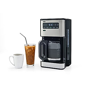 Braun KF5650BK Pure Flavor Coffee Maker, 14 cup, Black