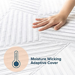 ZINUS 10 Inch Cooling Copper ADAPTIVE Pocket Spring Hybrid Mattress / Moisture Wicking Cover / Cooling Foam / Pocket Innersprings for Motion Isolation / Mattress-in-a-Box, Queen