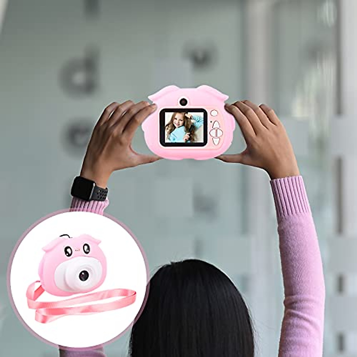 Mobestech Kids Digital Camera Boys Sports Toys 2 inch Screen Kids Photography Camera Kids Mini Camera Video Recorder Children Digital Camera Toddler Sports Toys Girl Toddler Toys