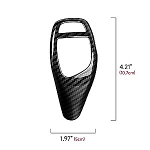 HENGYUESHANG Car Sticker Decals Gear Shift Knob Cover Carbon Color ABS Trim fits for BMW F20 F21 F22 F23 F30 F31 F32 F33 F34 F35 F36 F07 F10 F12 F13 F15 F16 F25 F26 Accessories (Style B)