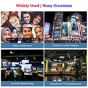 SKYLIGE Video Wall Controller, 2X2 HDMI LED TV Wall Control Processor Support 4 HDMI Output & 8 Display Modes - 2x2, 1x2, 1x3, 1x4, 2x1, 3x1, 4x1, Black