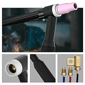 YESWELDER TIG Welding Torch WP-20F Flexible Head Water-Cooled 250Amp Welding Torch 25ft Cable