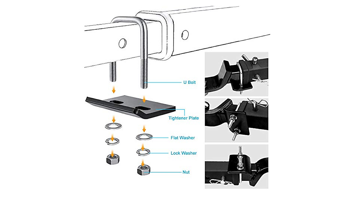 BOYISEN Hitch Stabilizer - Rust-Free & Heavy Duty