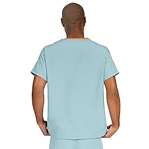Medline PerforMAX One-Pocket Reversible Scrub Top, ANG-CC, Small, Misty Green